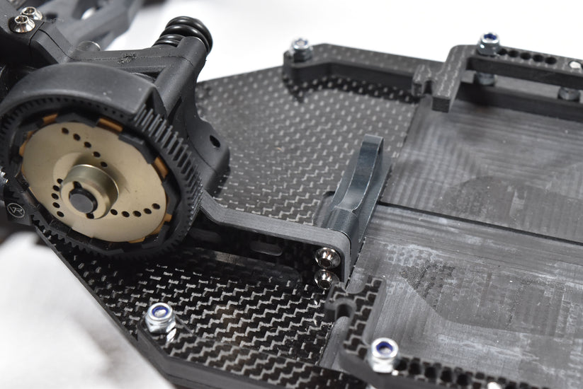 Team Associated B7/T6.7 Carbon Fiber Chassis Motor Mount, Fan Brace ...